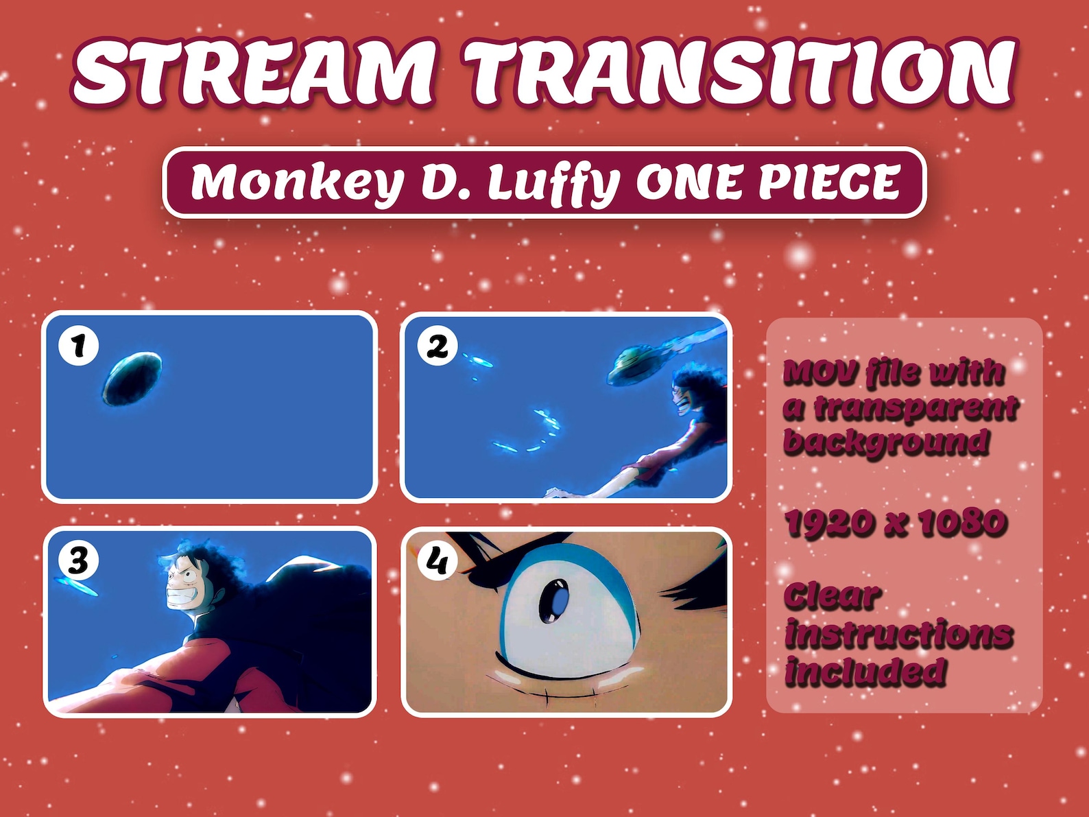 Anime Transition Overlay *WITH SOUND* - Stinger Overlay for Twitch ...