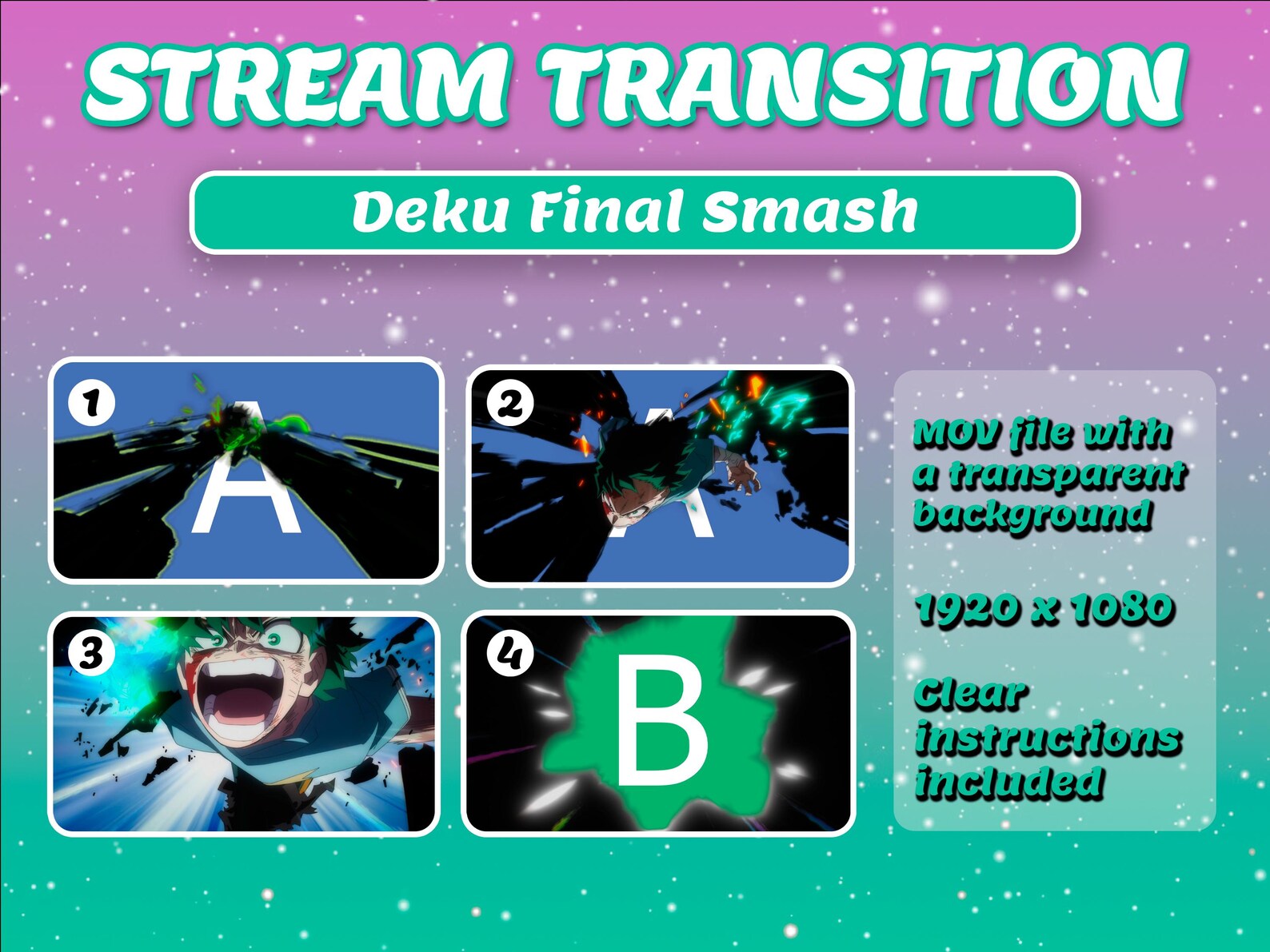 Anime Transition Final Smash Overlay *WITH SOUND* - Stinger Overlay for ...