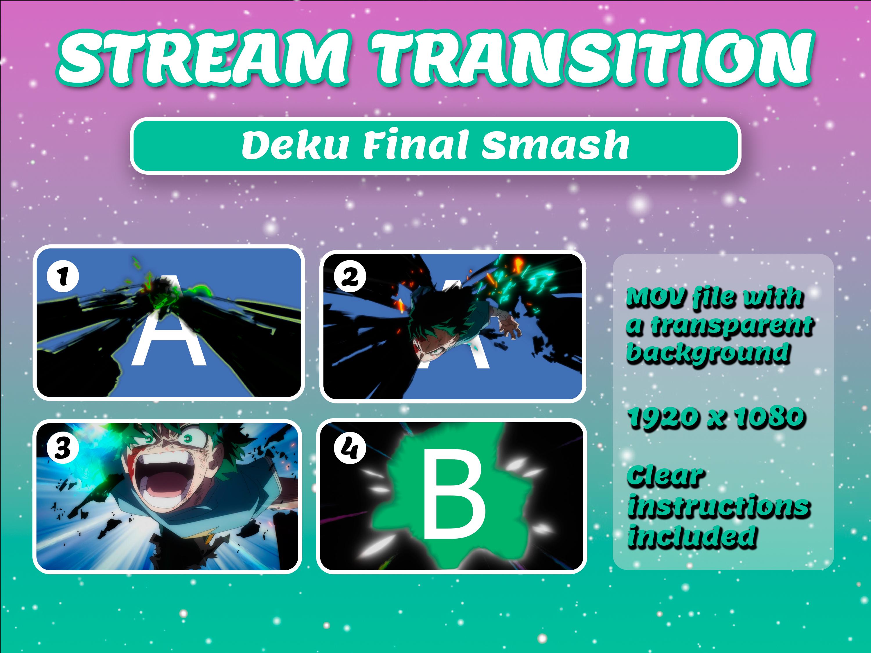 Anime Transition Final Smash Overlay *WITH SOUND* - Stinger Overlay for ...