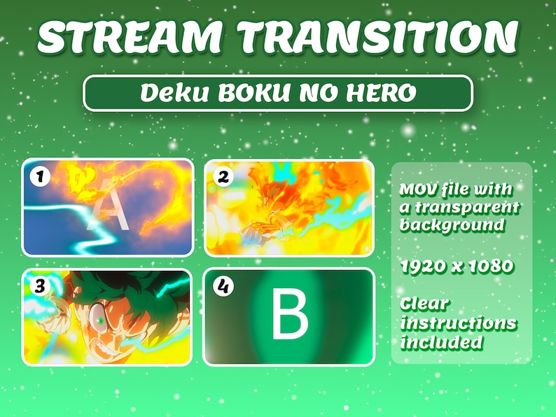 Anime Transition Smash Overlay *WITH SOUND* - Stinger Overlay for ...