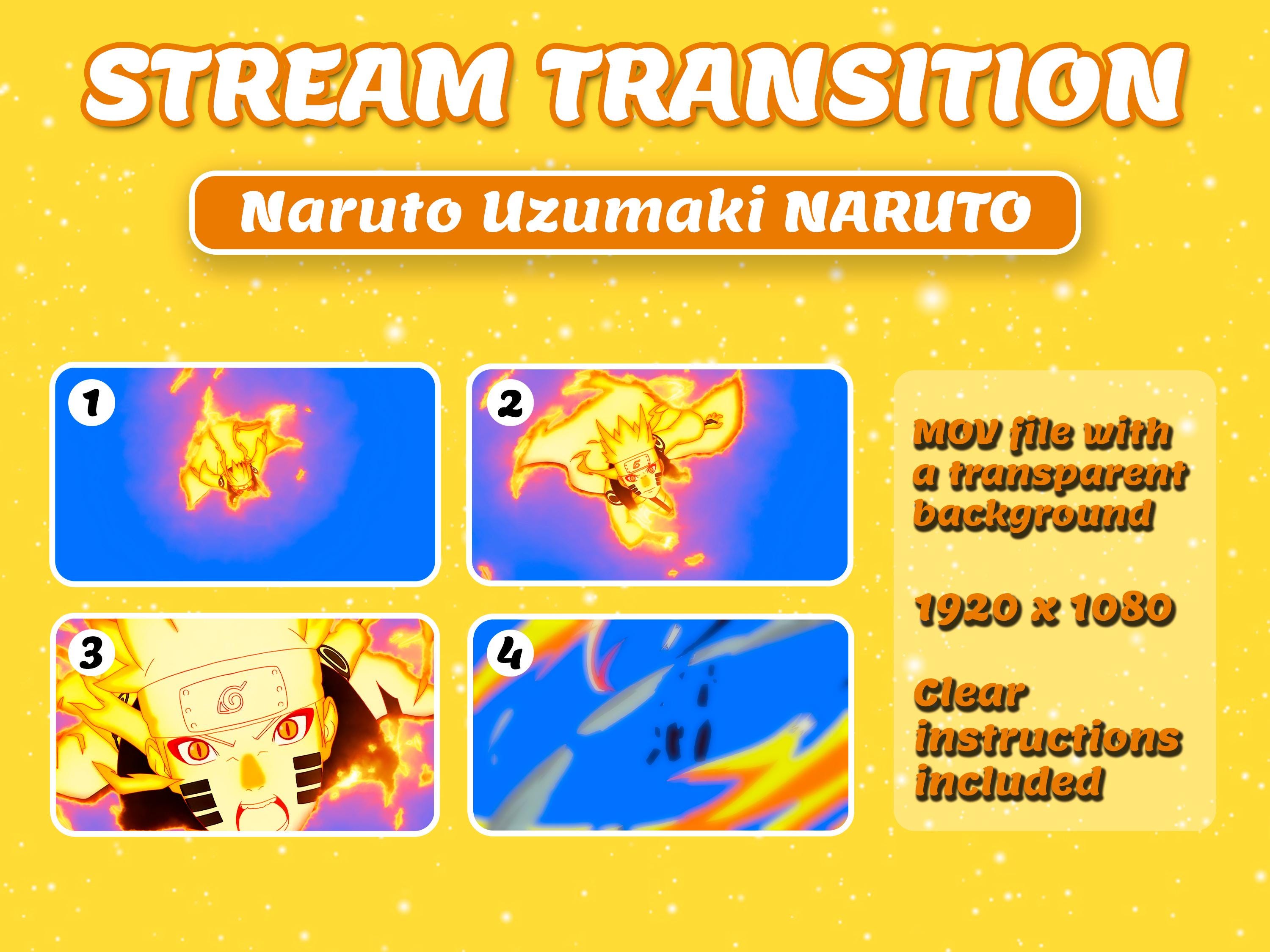 Anime Transition NARUTO SHIPPUDEN Naruto Uzumaki - Stinger Overlay for ...