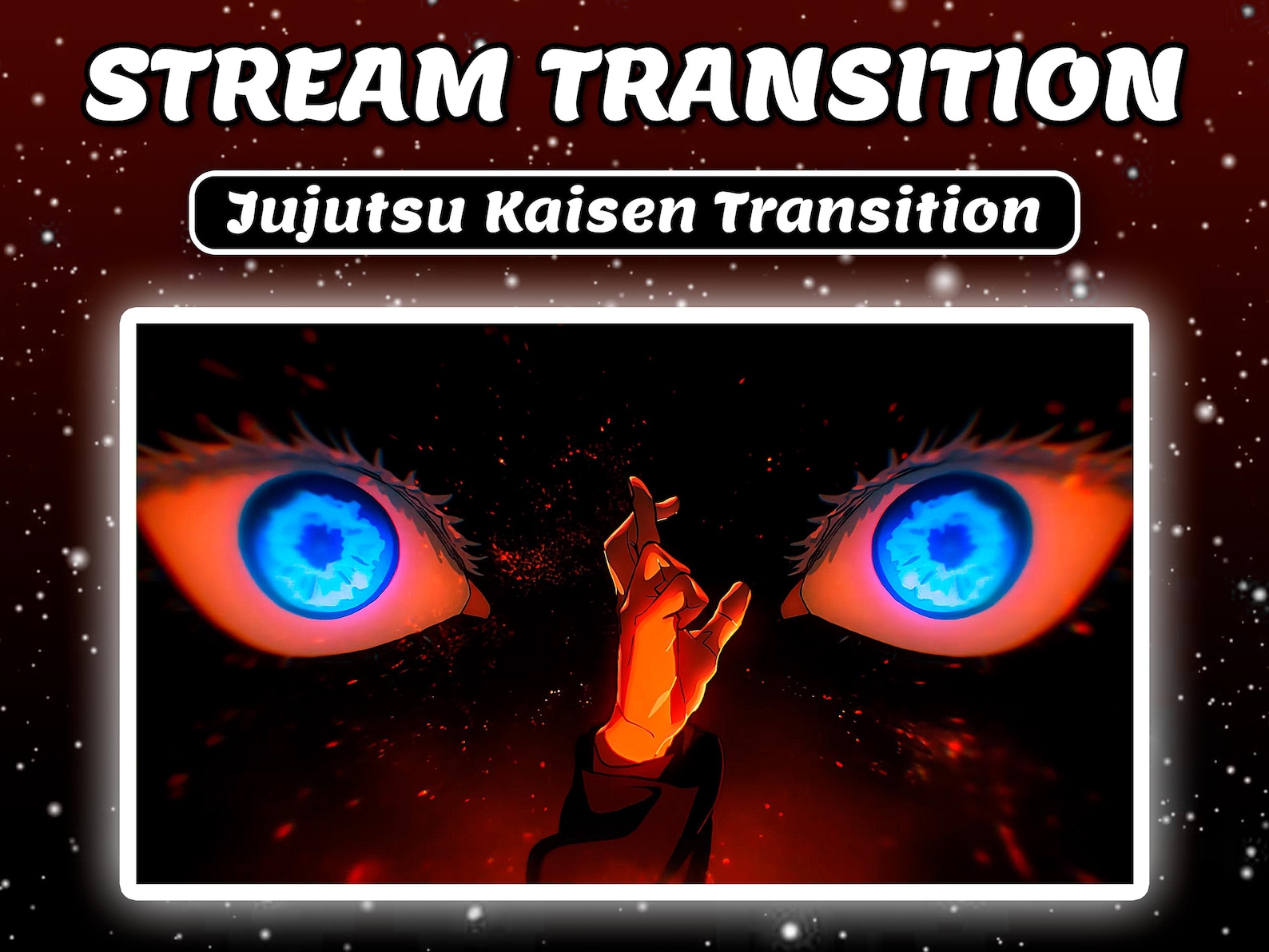 Anime Transition Blue Eyes Overlay *WITH SOUND* - Stinger Overlay for ...