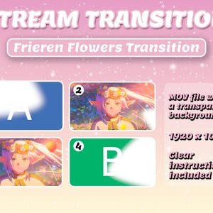 Anime Transition Mage Flowers Overlay *WITH SOUND* - Stinger Overlay ...