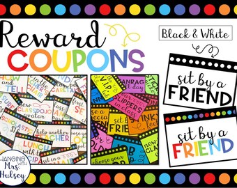 EDITABLE Classroom Reward Coupons, Class Management, Class Rewards ...