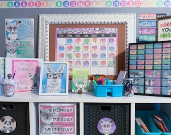 Hipster Dog Classroom Decor Bundle - Etsy