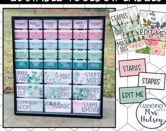 CACTUS Teacher Toolbox Labels Cactus Classroom Decor - Etsy