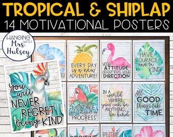 Tropical Classroom Posters - Etsy