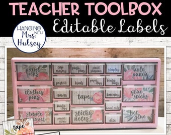 CACTUS Teacher Toolbox Labels Cactus Classroom Decor - Etsy
