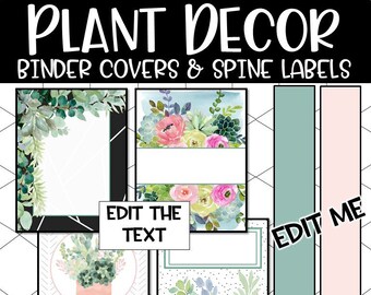 Plant Binder Covers - Etsy