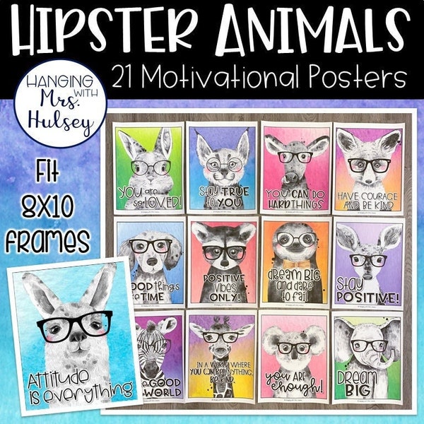 Hipster Poster - Etsy