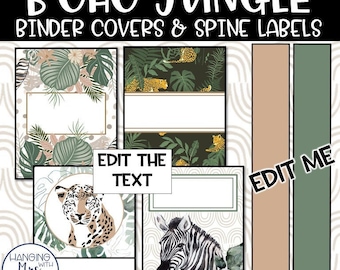 Plant Decor Binder Covers and Spine Labels Plant Decor Plant Class ...