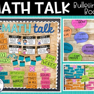 Math Talk Bulletin Board Bundle - Etsy