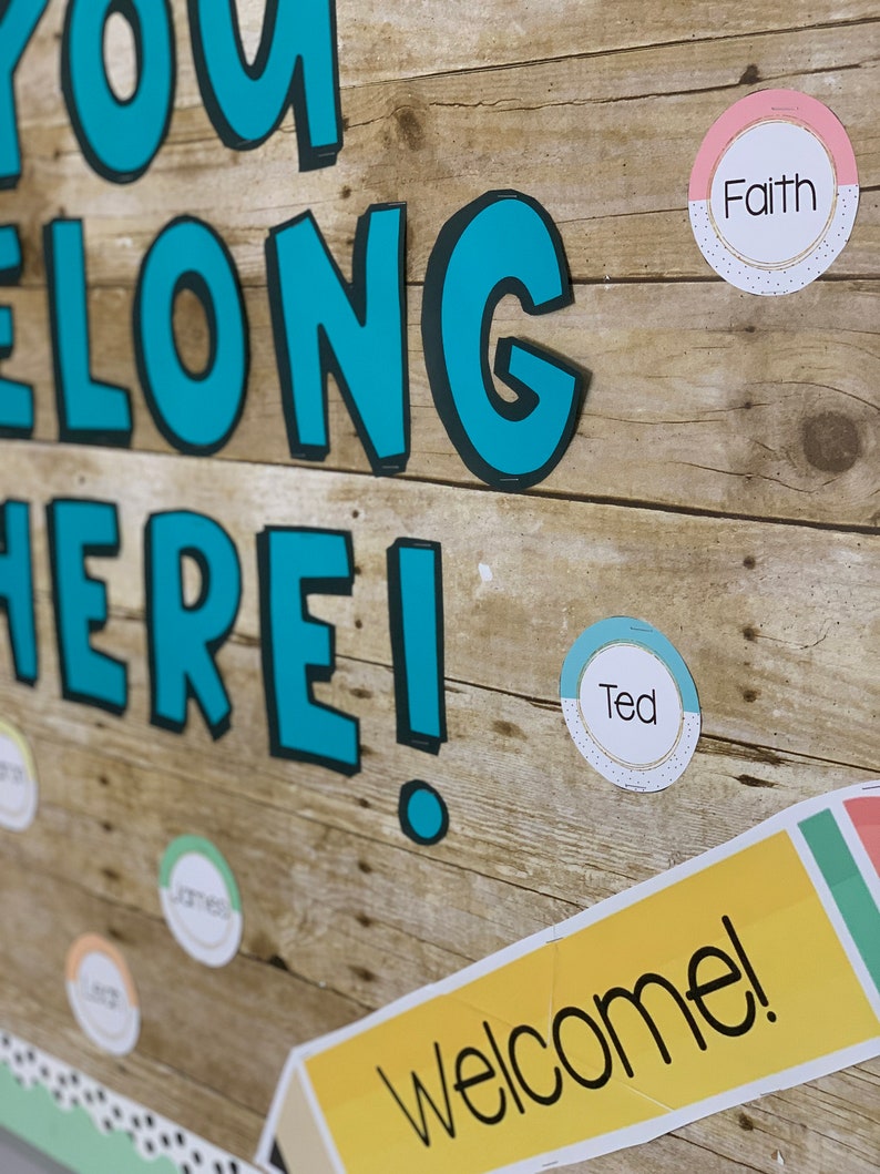 Pastel Dot Welcome Bulletin Board Decor (powerpoint) - Etsy