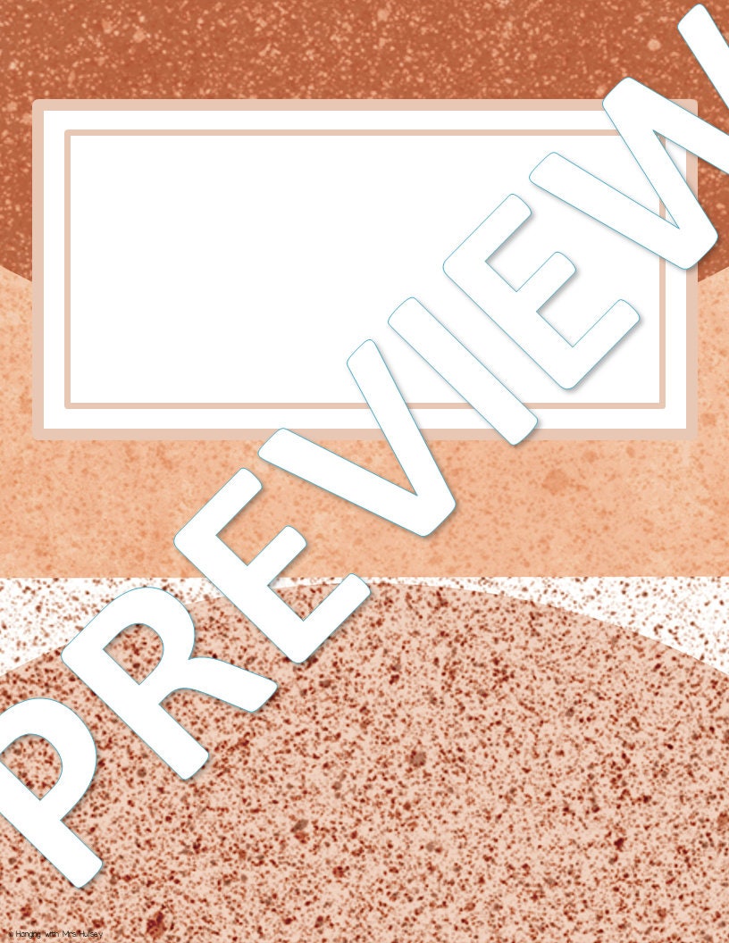 Boho Desert Binder Covers and Spine Labels - Etsy