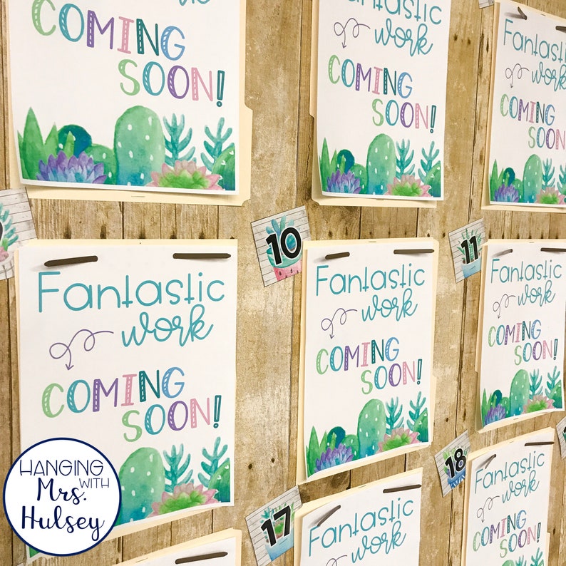 Succulent Classroom Decor Bundle - Etsy