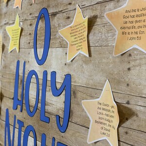 Christmas Nativity Bulletin Board Kit: Bible Verses (digital Download ...