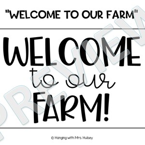 Farm Welcome Back to School Bulletin Board - Farm Classroom - Farm ...
