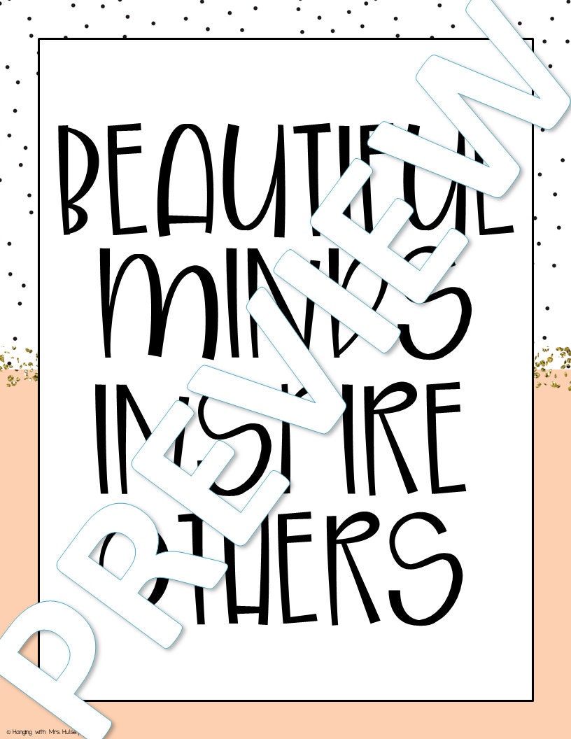 Pastel Dot Motivational Posters: Classroom Decor (digital Download) - Etsy