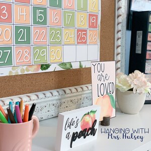 Peach Classroom Decor Bundle - Etsy