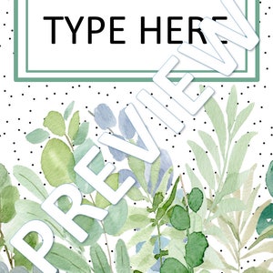 Plant Decor Binder Covers and Spine Labels - Plant Decor - Plant Class ...