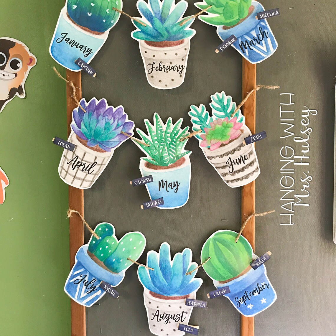 Succulent Classroom Decor Bundle - Etsy