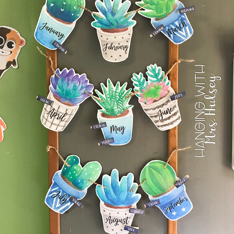 Succulent Classroom Decor Bundle - Etsy