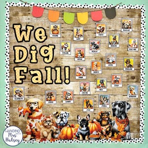 Dog Bulletin Board Bundle: Holiday Classroom Decor (PDF Download) - Etsy