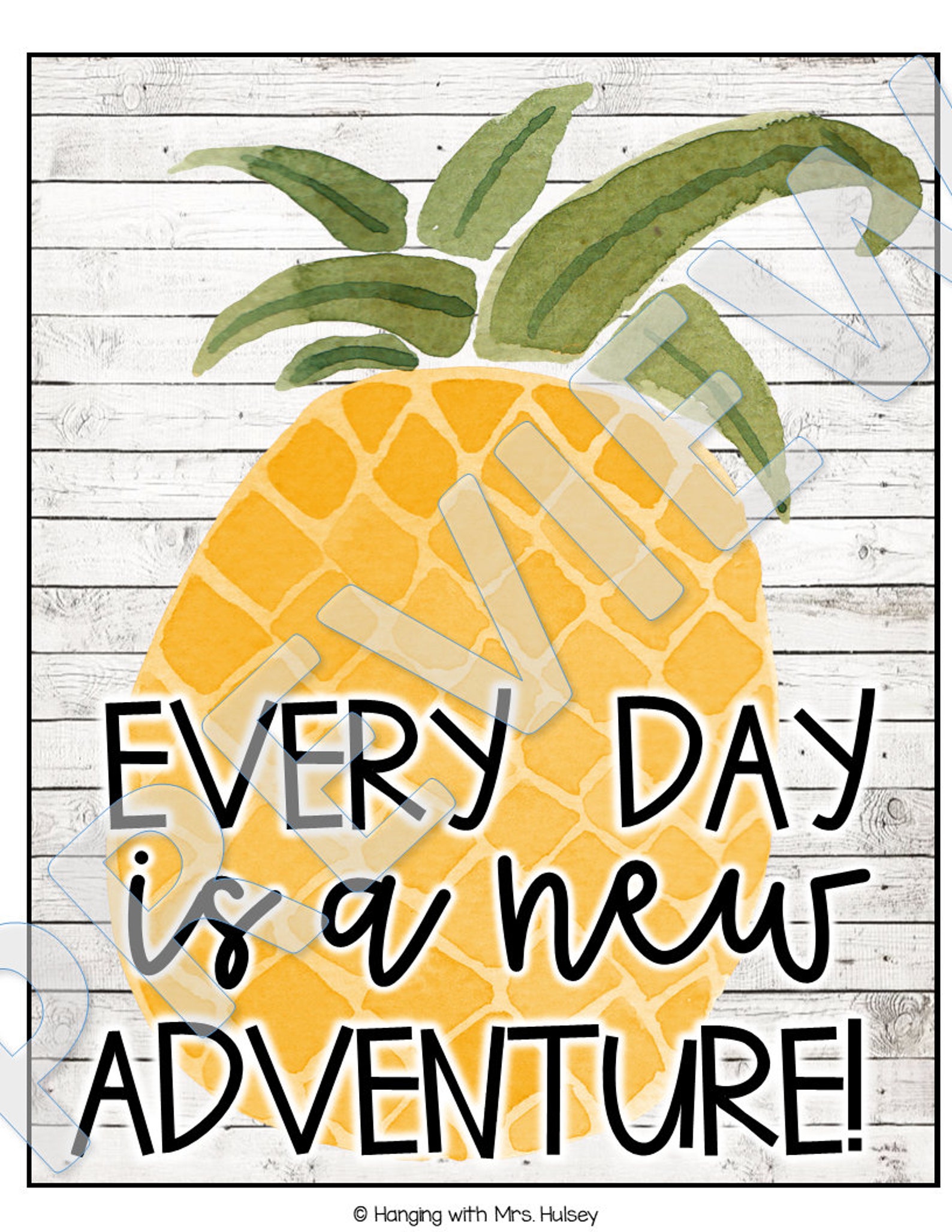 Tropical Motivational Posters: Shiplap Classroom Decor (digital ...