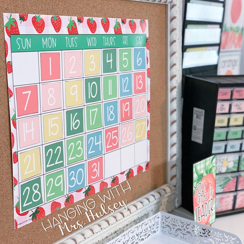 Strawberry Classroom Decor Bundle - Etsy