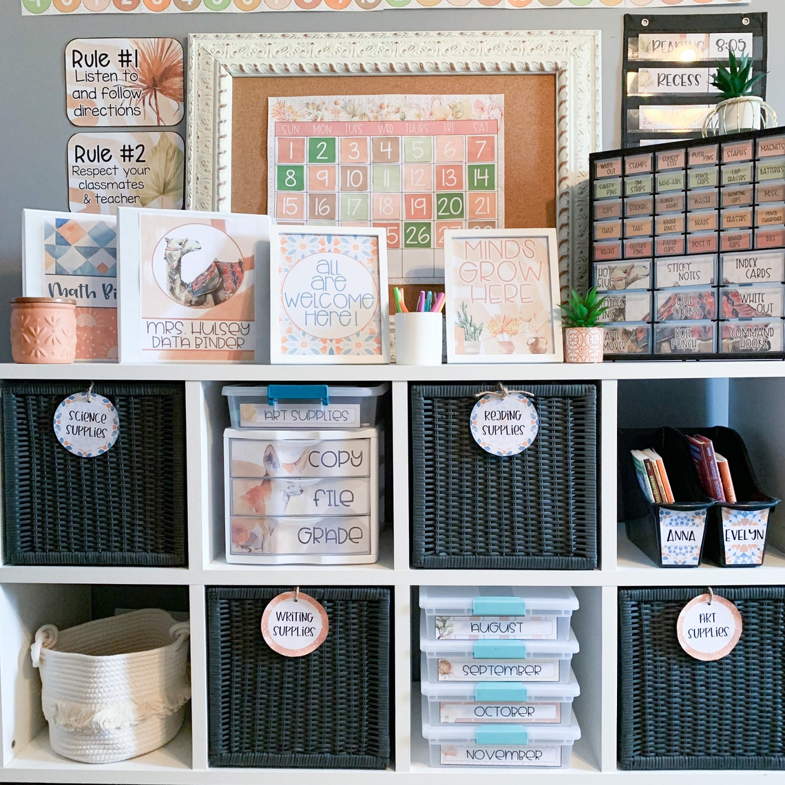 Boho Desert Classroom Decor Bundle - Etsy