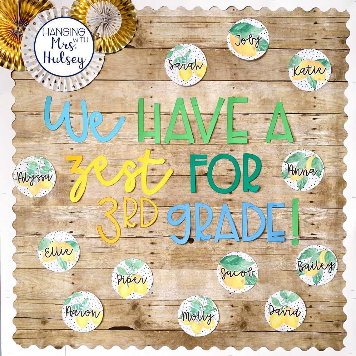 Lemon Welcome Back to School Bulletin Board - Etsy