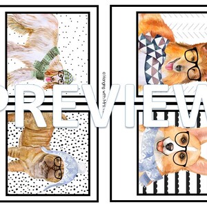 Christmas Bulletin Board - Winter Bulletin Board- Hipster Dog Decor ...