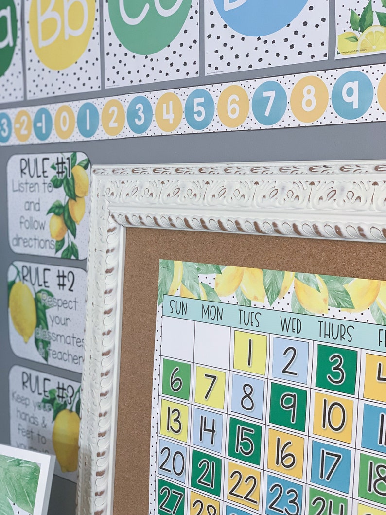 Lemon Classroom Decor Bundle - Etsy