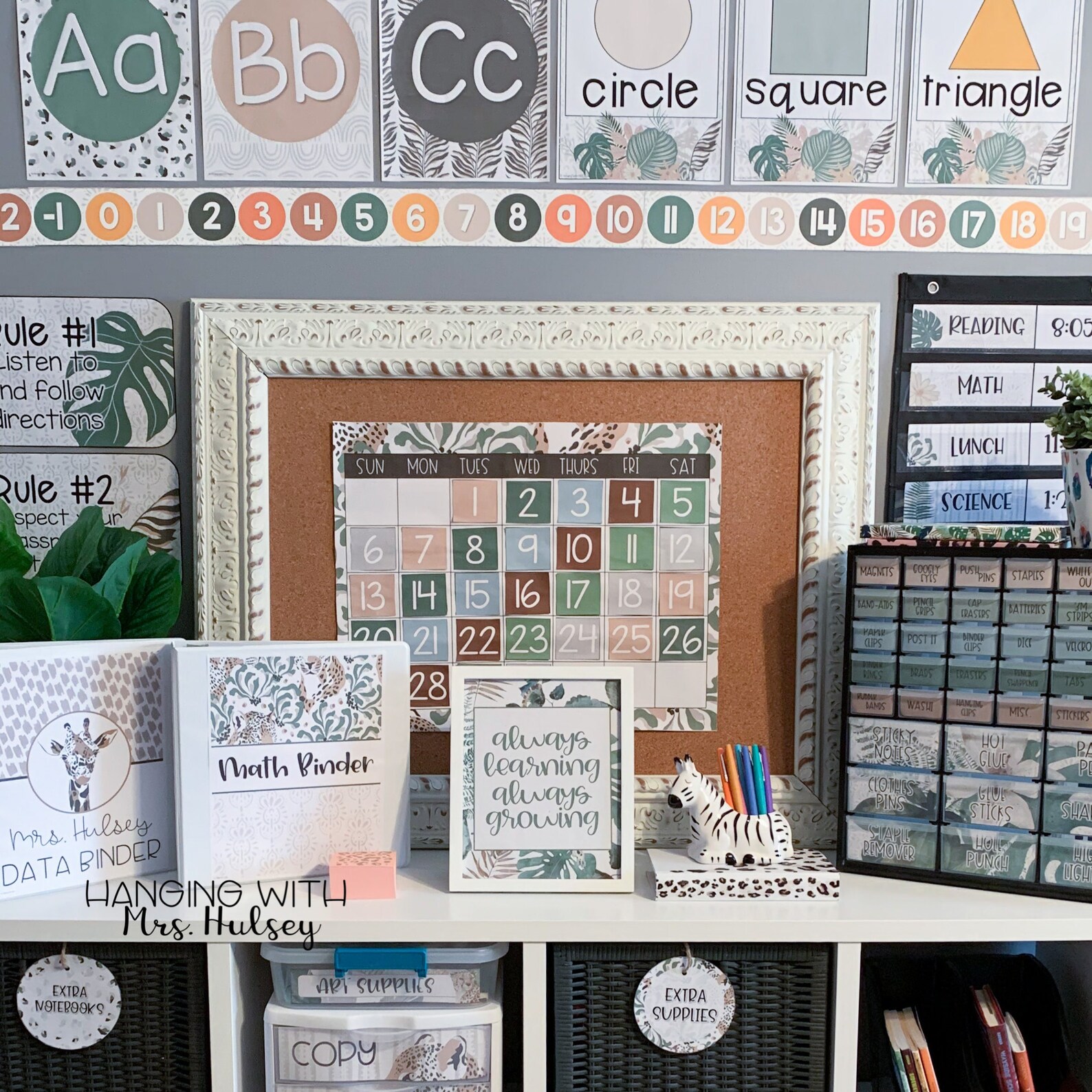 Boho Jungle Classroom Decor Bundle - Etsy