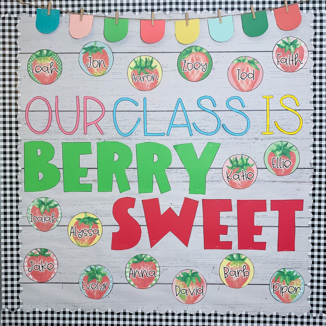 Strawberry Classroom Decor Bundle - Etsy