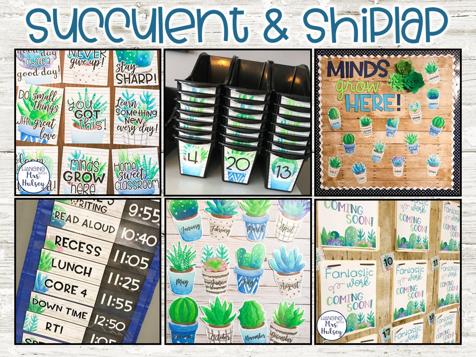 Succulent Classroom Decor Bundle - Etsy