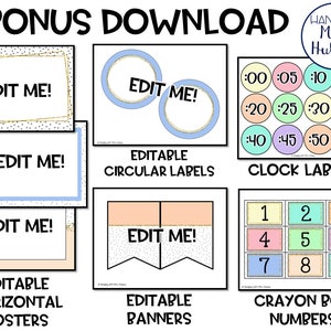 Pastel Polka Dot Classroom Decor Bundle - Etsy