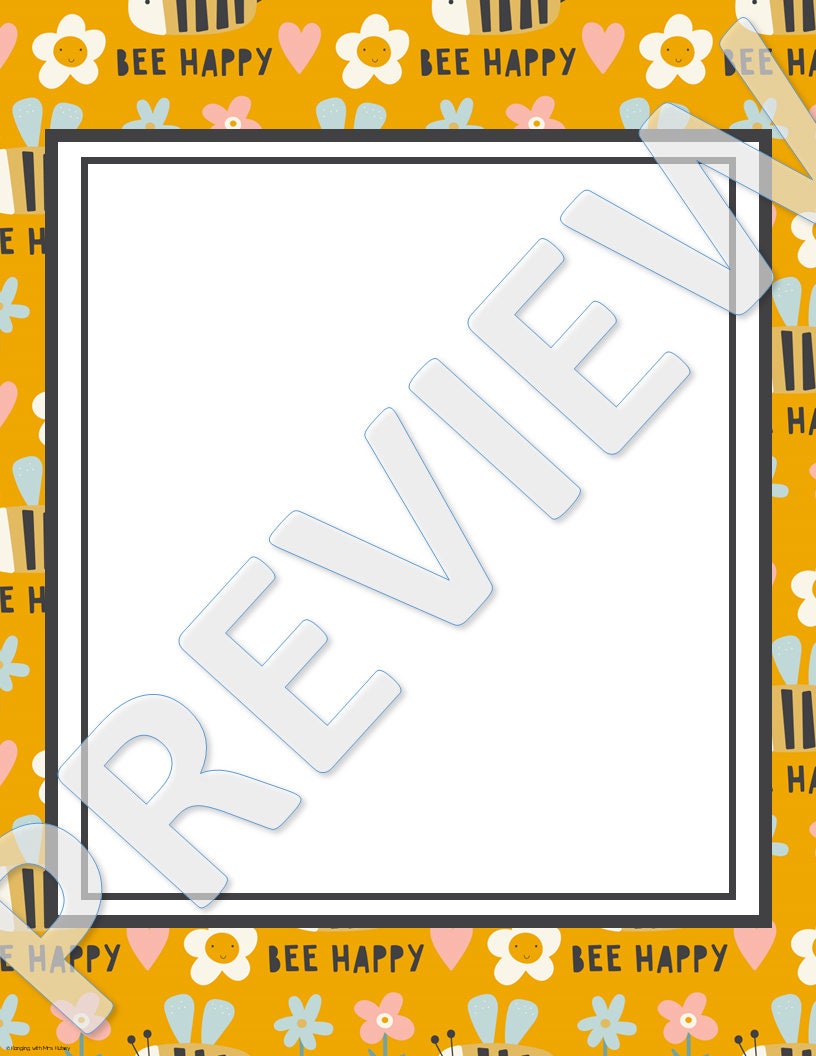 Bee Binder Covers and Spine Labels - Etsy