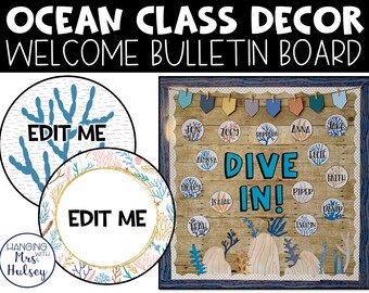 Ocean Under the Sea Theme Classroom Decor (Download Now) - Etsy