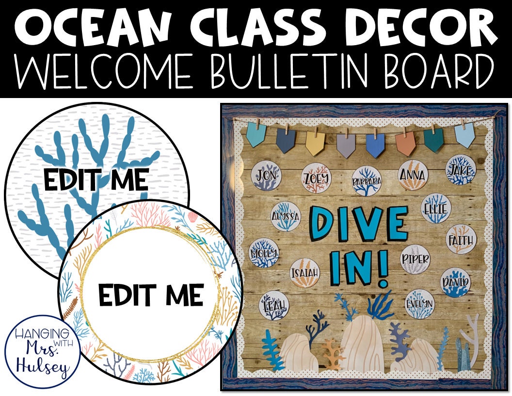 Ocean Themed Bulletin Boards