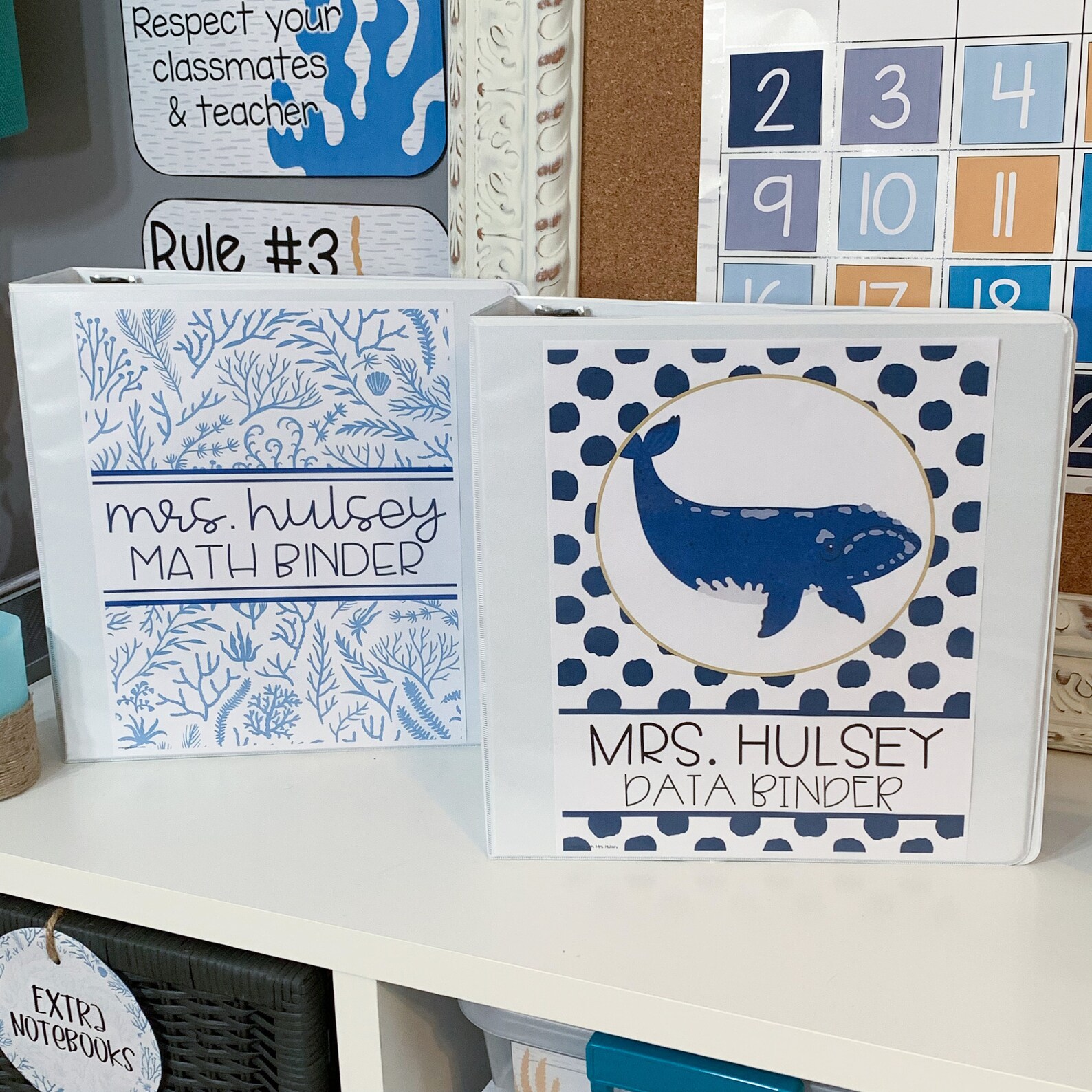 Ocean Binder Covers and Spine Labels - Etsy