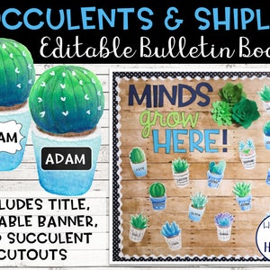 Succulent Welcome Back to School Bulletin Board - Succulent Classroom ...