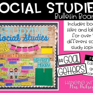 Social Studies Bulletin Board Kit - Etsy