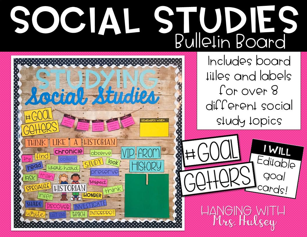 Social Studies Bulletin Board Kit - Etsy