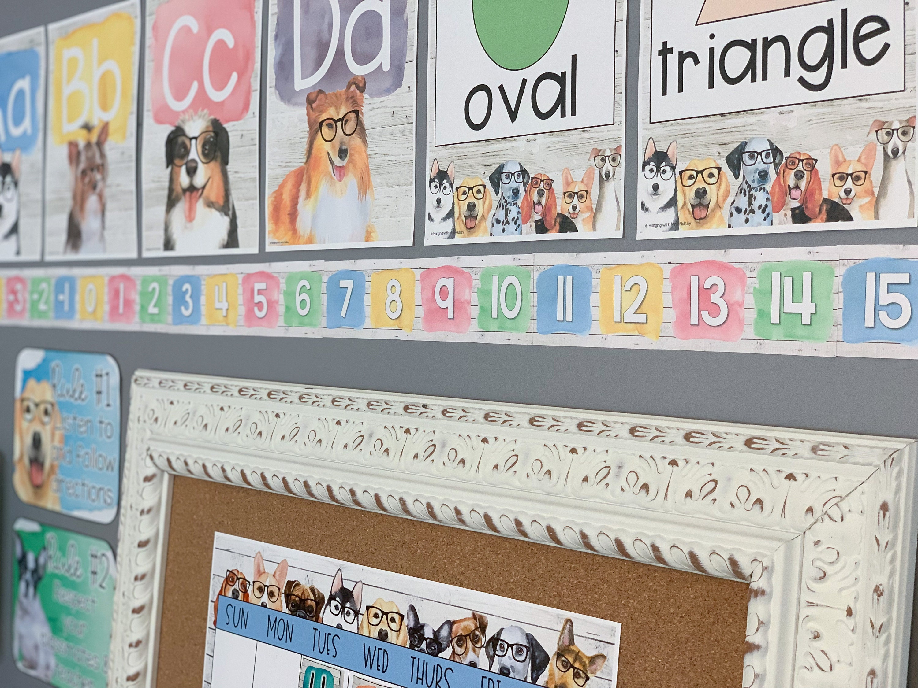Hipster Dog Classroom Decor Bundle - Etsy