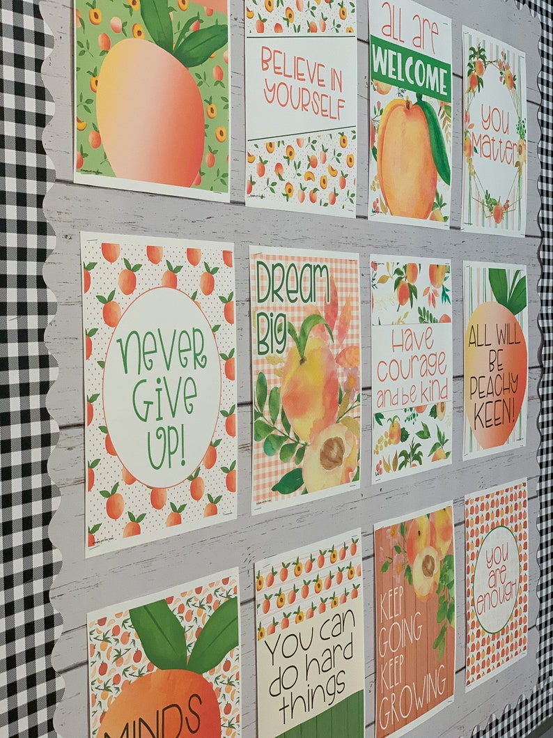 Peach Motivational Posters: Classroom Decor (digital Download) - Etsy