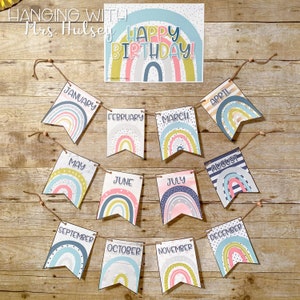 Boho Rainbow Classroom Decor Bundle - Etsy