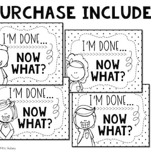 Editable Classroom Posters: Early Finisher Activities (digital Download ...