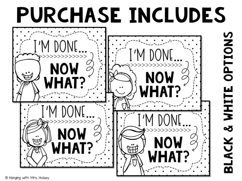 I'm Done... Now What Editable Posters - Etsy