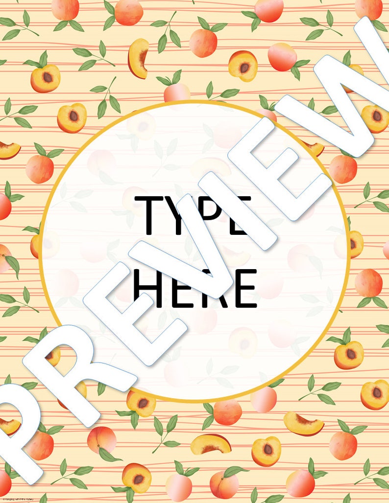 Peach Binder Covers and Spine Labels - Etsy